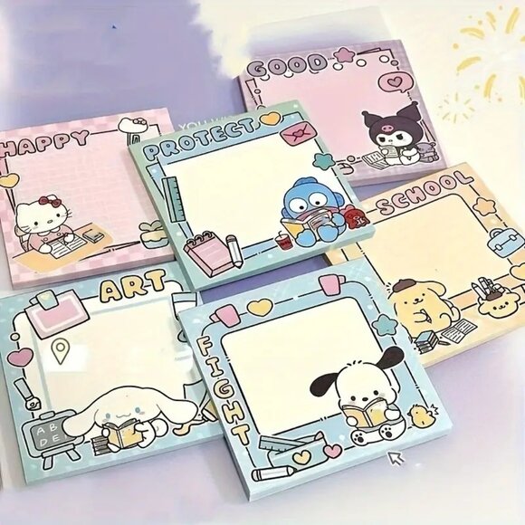 Office | Hello Kitty Friends Sticky Notes 5pc Pads Asst | Poshmark